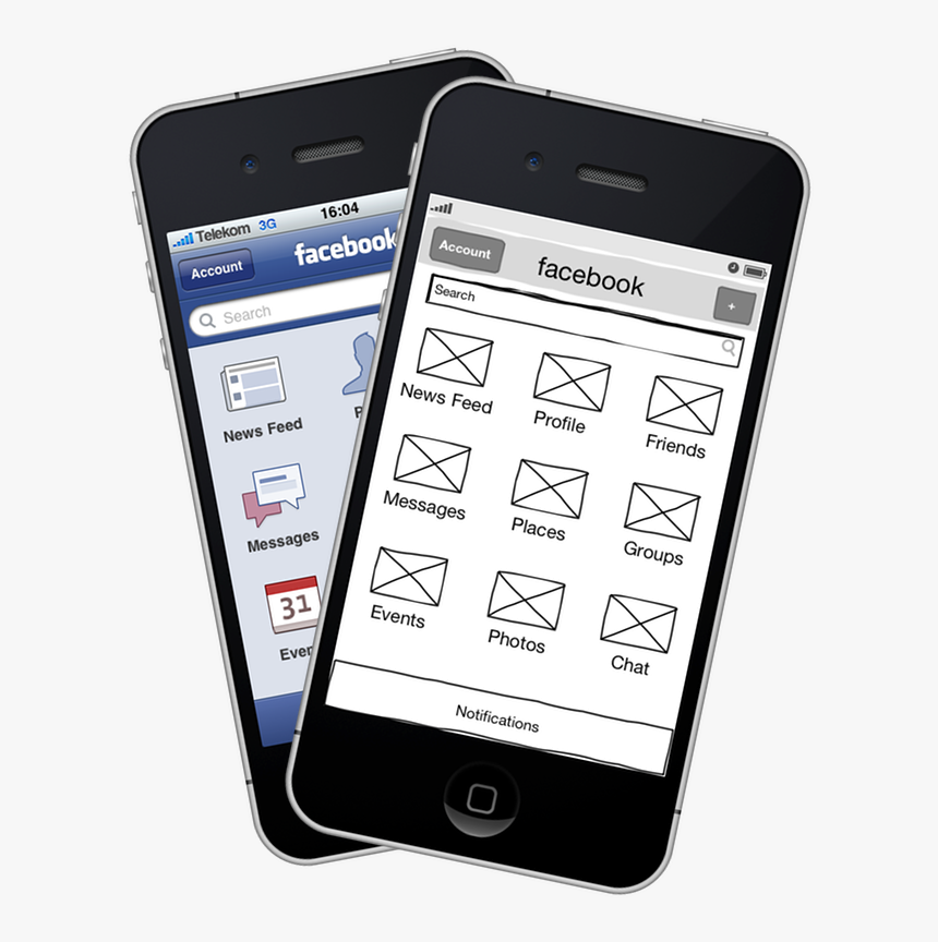 Facebook Iphone, HD Png Download , Transparent Png Image - PNGitem