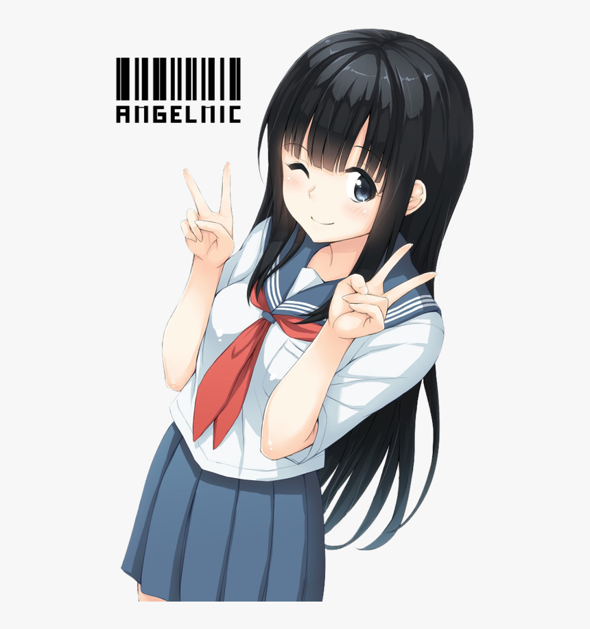 Student Anime Png - School Girl Anime Yandere, Transparent Png ...