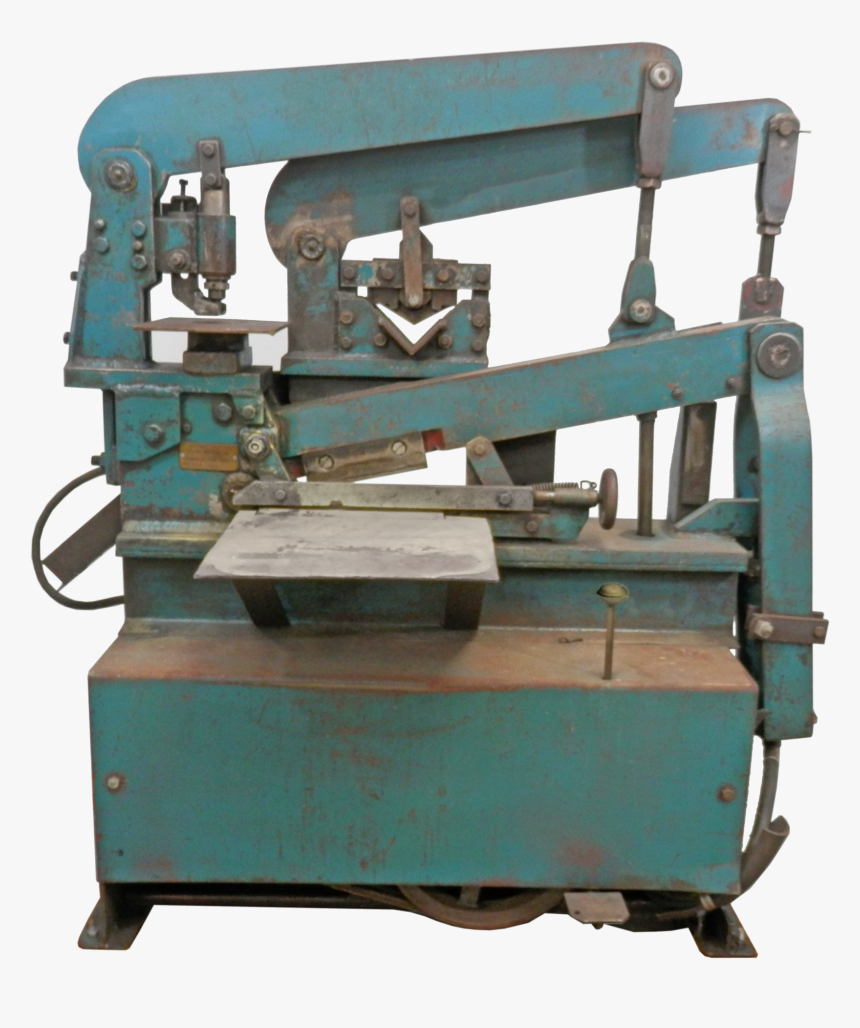Hydraulic Ironworker Machine Old, HD Png Download , Transparent Png ...