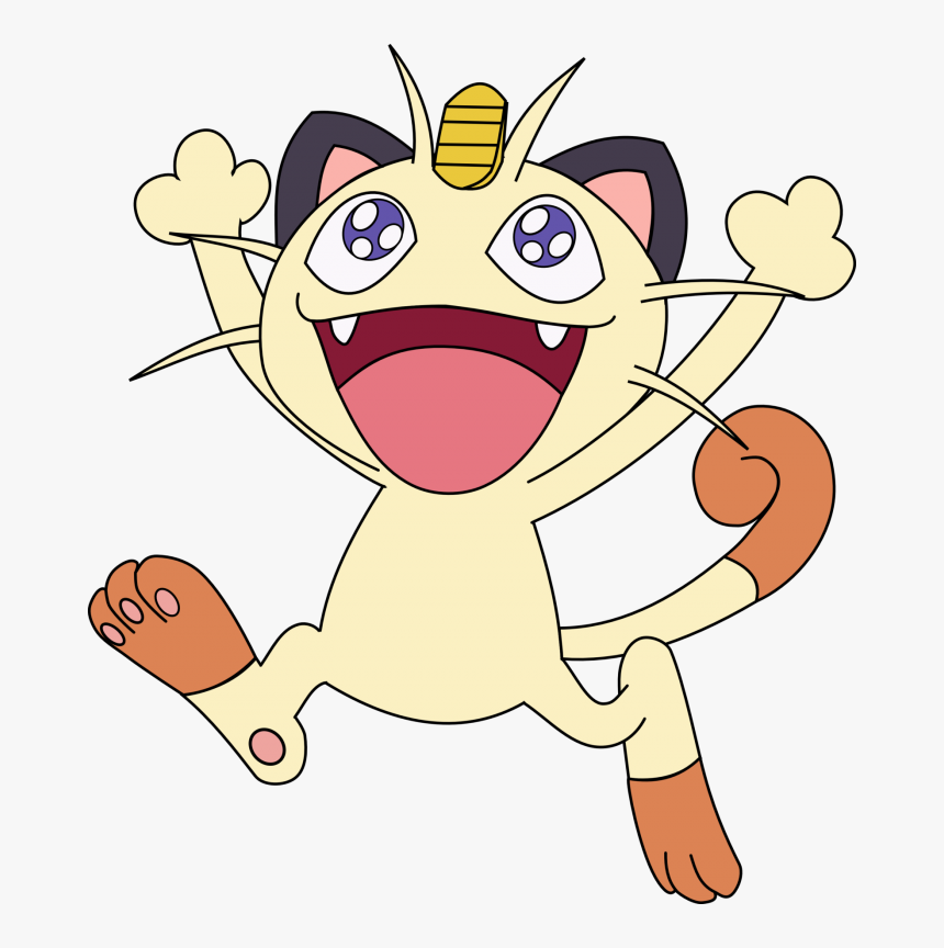 Pokemon Meowth Png Vector, Clipart, Psd - โปเก ม่อน เนีย ส, Transparent ...