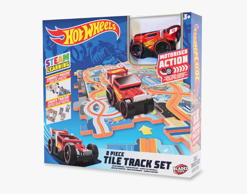 Tile Track Set - Hot Wheels 8 Piece Tile Track Set, HD Png Download ...