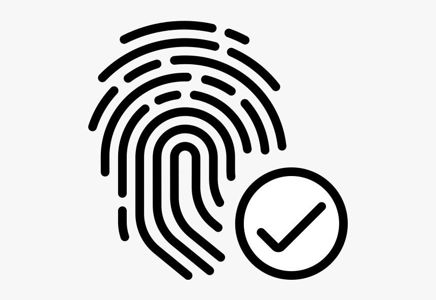 Blue Fingerprint Svg Icon, HD Png Download , Transparent Png Image ...