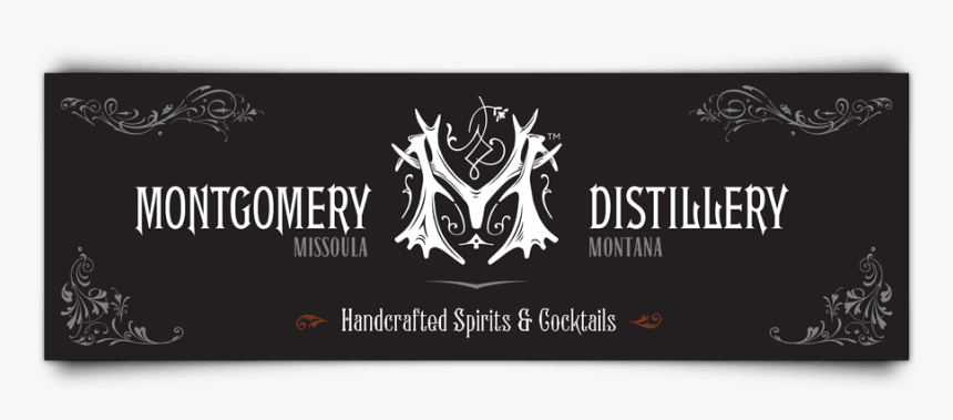 Montgomery Distillery Vinyl Banner - Graphic Design, HD Png Download ...