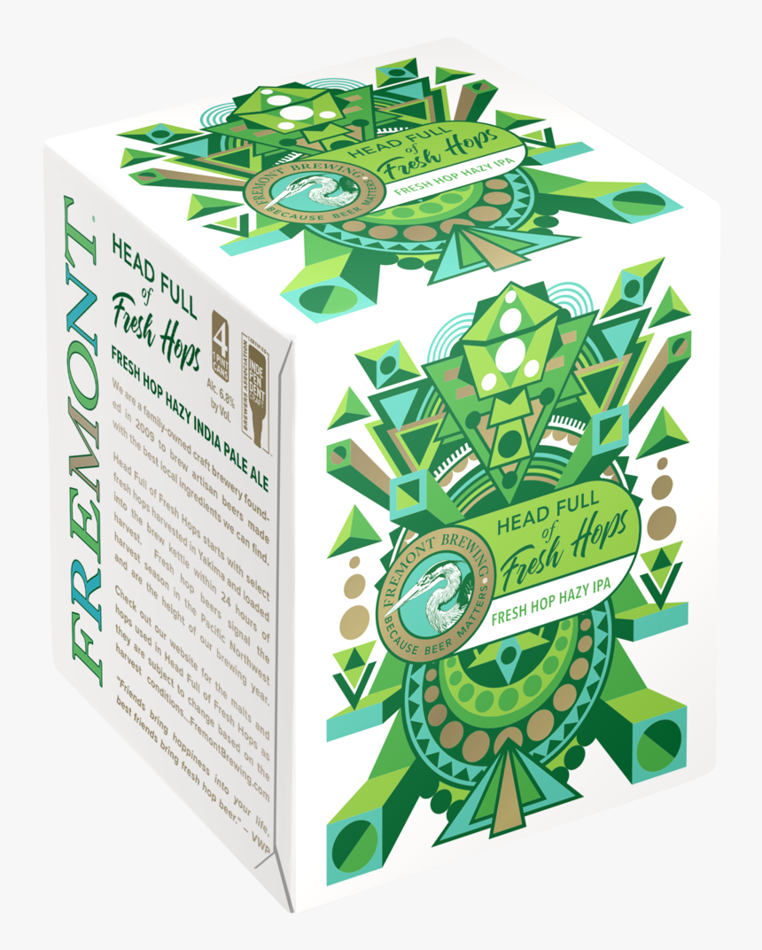 Head Full Of Fresh Hops 4-pack 16oz Cans - Carton, HD Png Download ...