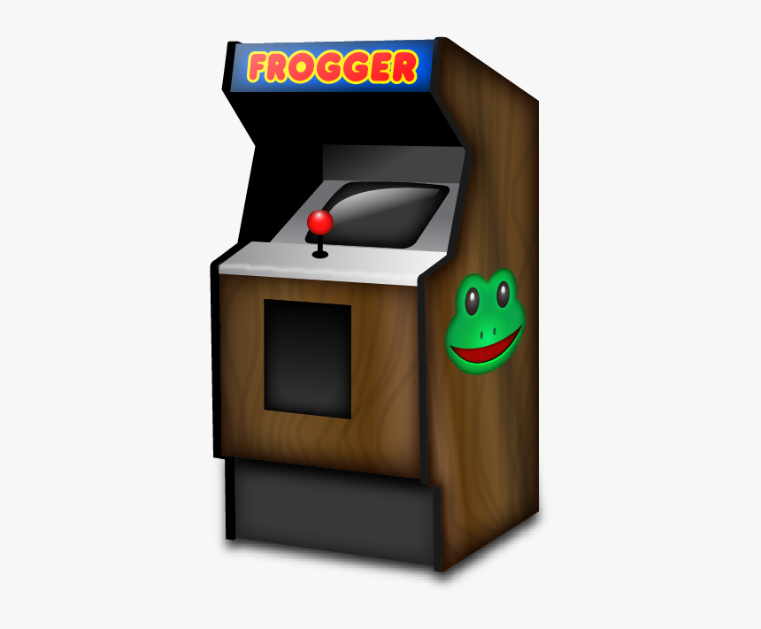 Emoji Round 2 Frogger - Video Game Arcade Cabinet, HD Png Download ...