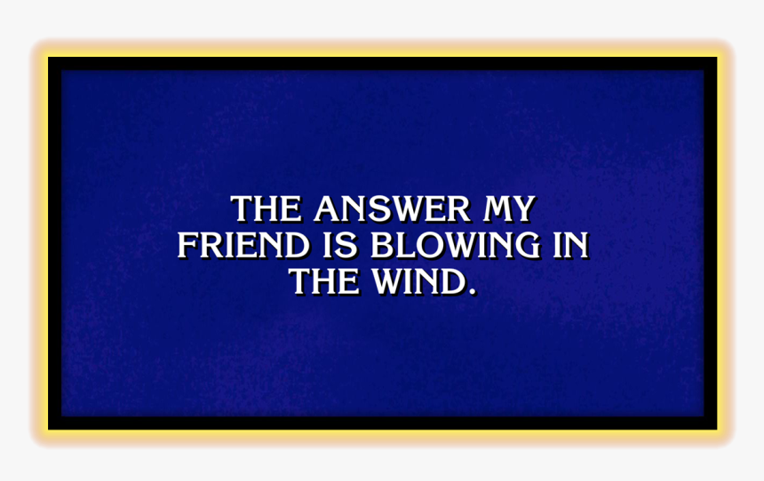 Jeopardy, HD Png Download , Transparent Png Image - PNGitem