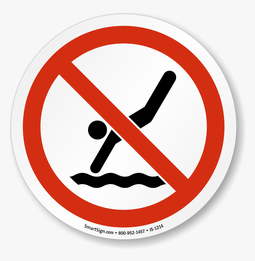 No Safety Signs Swimming Pool, HD Png Download , Transparent Png Image ...