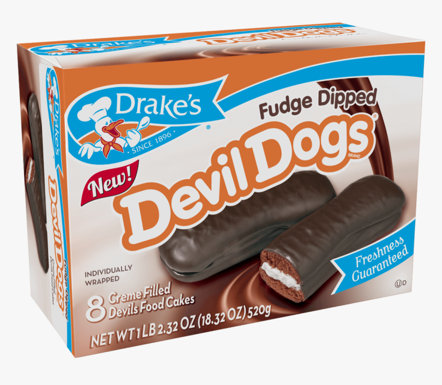 Drake's Fudge Dipped Devil Dogs, HD Png Download , Transparent Png ...