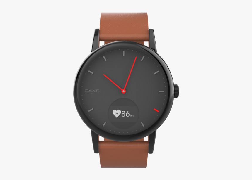 Minimalist Analog Watch With Heart Rate Monitor - Analog Watch, HD Png ...