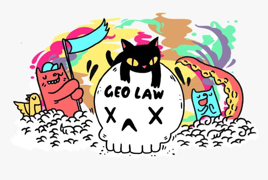 Cat Skull Sticker By Geo Law - Transparent Cat Skull Gif, HD Png ...