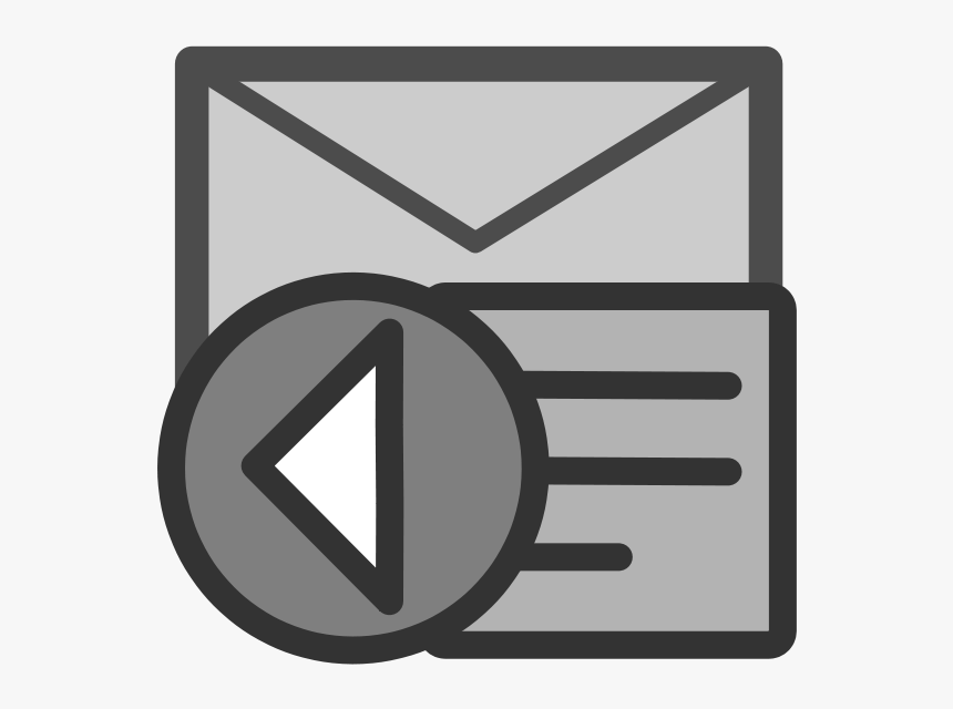 Mail Replylist Png Clip Arts - Email Reply Icon Grey Svg, Transparent ...