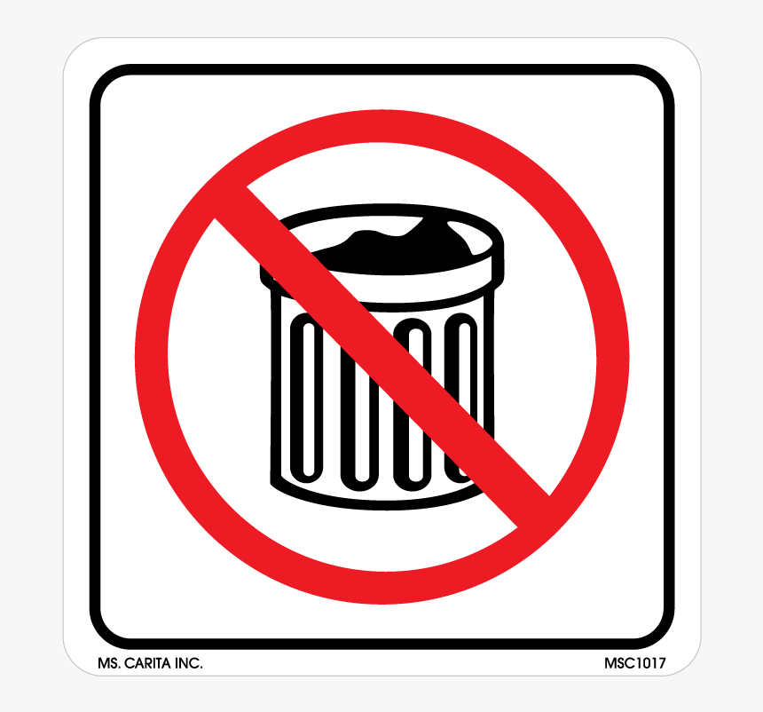 Black And White Do Not Trash Labels - Sign, HD Png Download ...