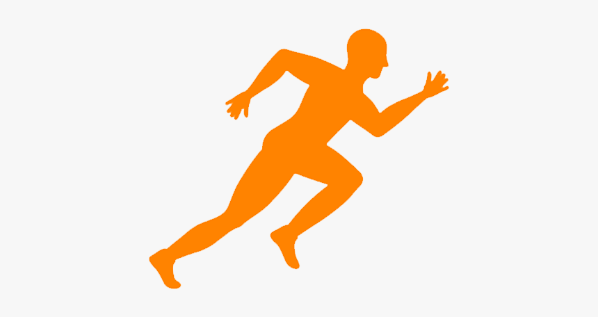 Sport Man Running Black, HD Png Download , Transparent Png Image - PNGitem