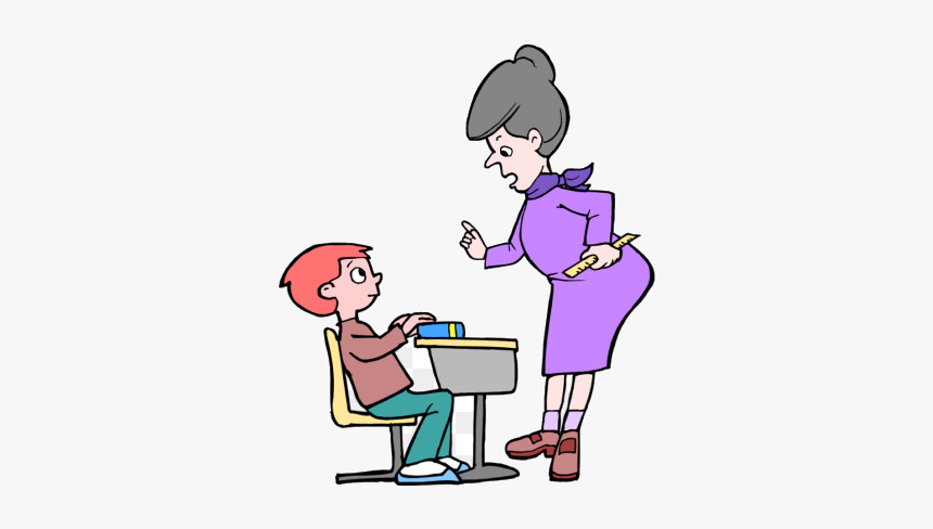 Teacher Scolding Student Clipart For Kids