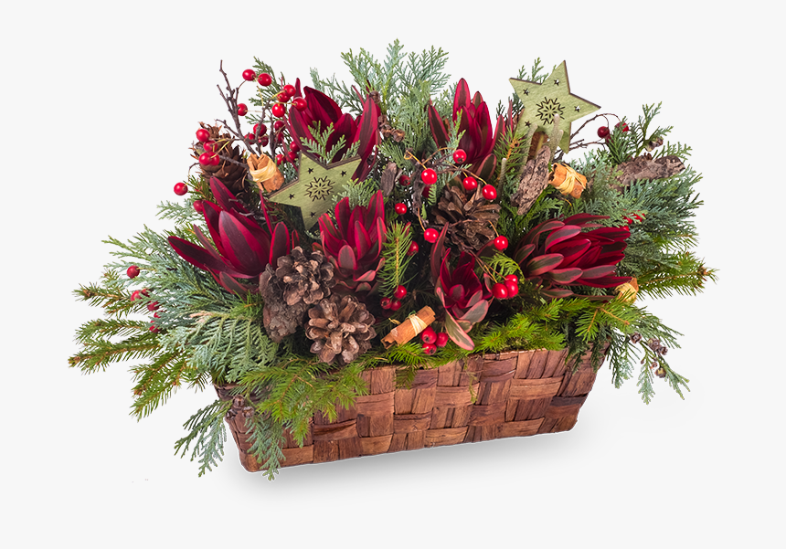 Winter Flower Box - Bouquet, HD Png Download , Transparent Png Image ...