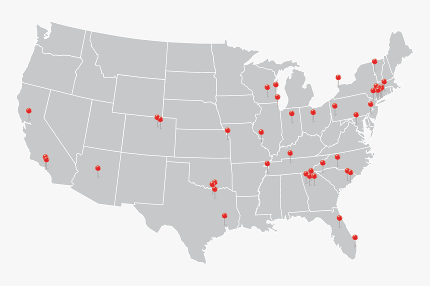 United States Map Distance, HD Png Download , Transparent Png Image ...
