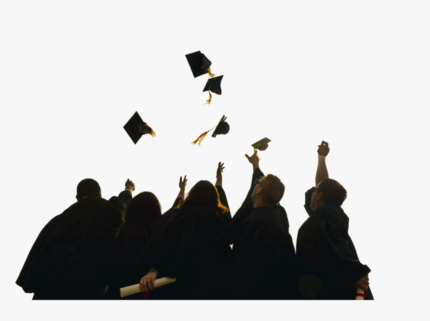 Graduation Caps In The Air Png, Transparent Png , Transparent Png Image ...