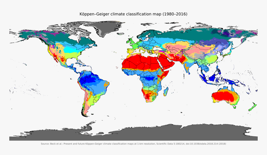 Koppen Climate World Map, HD Png Download , Transparent Png Image - PNGitem