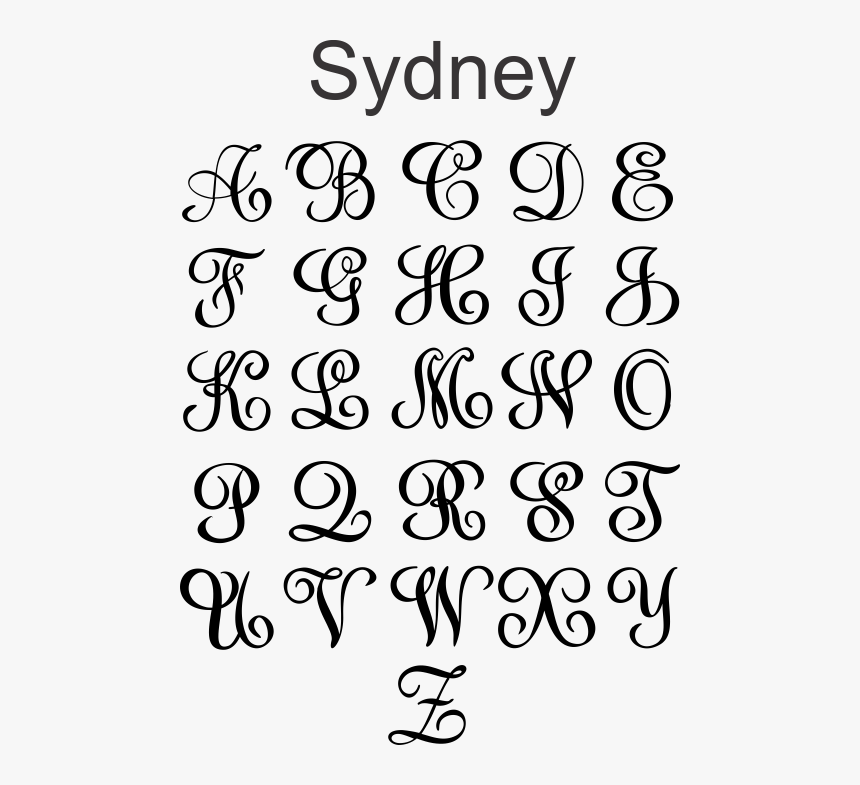 Sub Name Sydney Detail - Sydney Font, HD Png Download , Transparent Png ...