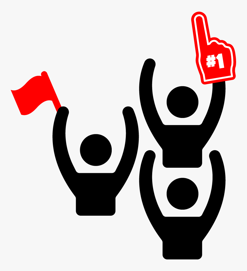 Stick Figure Image Of Fans Cheering, HD Png Download , Transparent Png ...