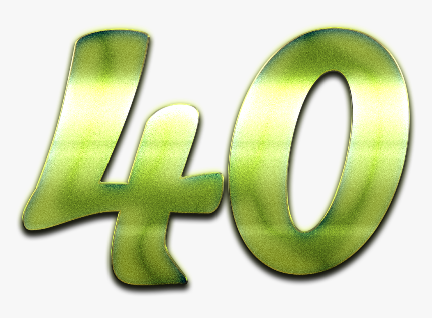 40 Number Green Design Png, Transparent Png , Transparent Png Image ...