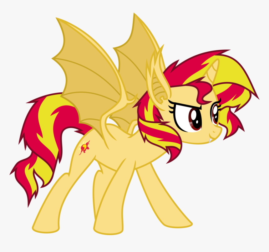 Sunset As Bat Pony - Mlp Sunset Shimmer Bat, HD Png Download ...