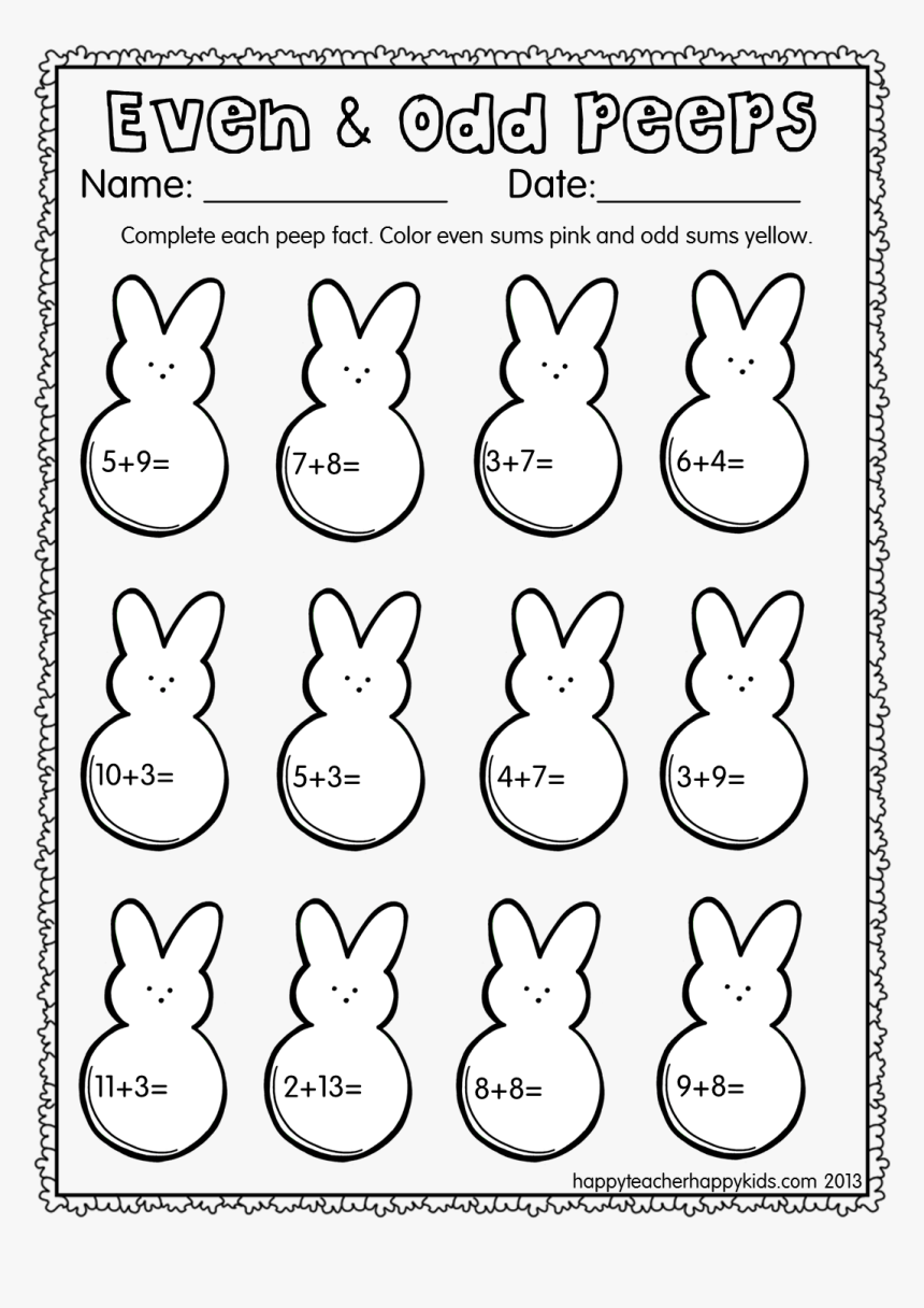 Odd N Even Numbers Worksheet, HD Png Download , Transparent Png Image ...