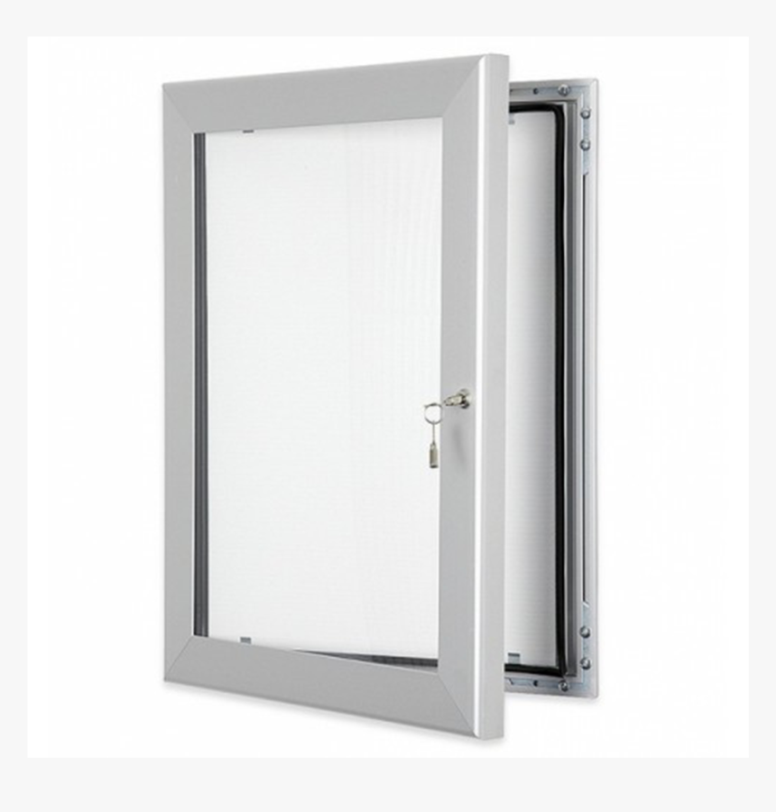 Silver Lockable Poster Display Cases / Menu Display - Display Case, HD ...