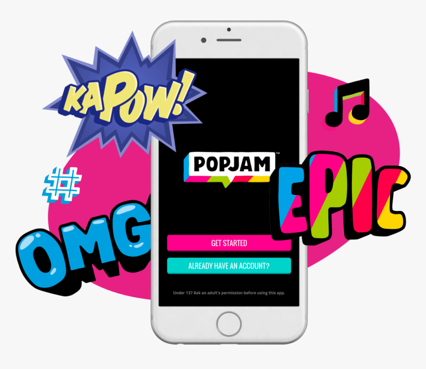Popjam Iphone Login Screen - Smartphone, HD Png Download , Transparent ...