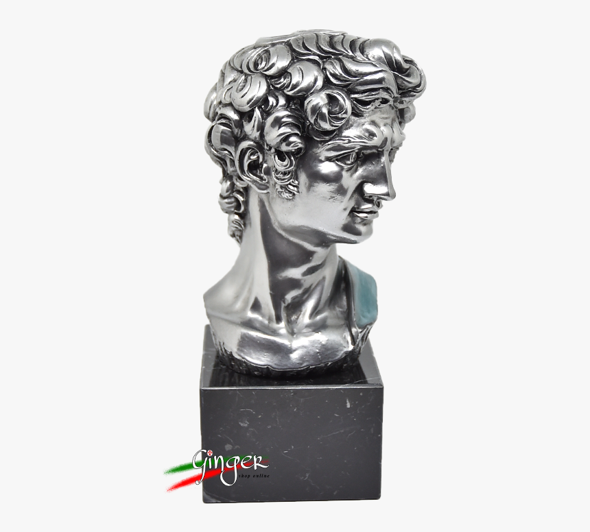 David Di Michelangelo, Testa Con Base Marmo - Bust, HD Png Download ...