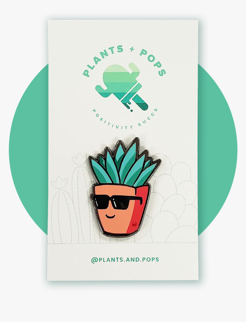 Image Of Reggie Plant Enamel Pin - Cartoon, HD Png Download ...