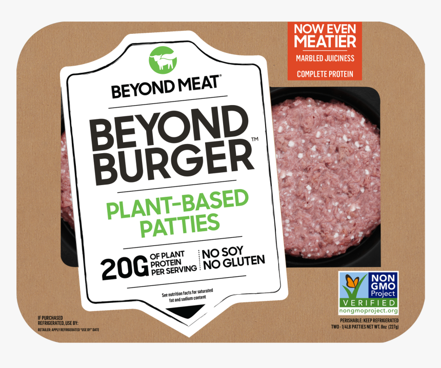 A Beyond Burger Package - New Beyond Meat Burger, HD Png Download ...