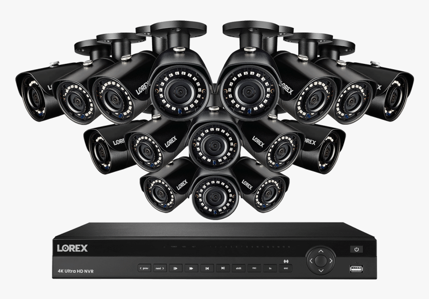 2k Ip Security Camera System With 16 Channel Nvr And - Ip Camera, HD ...
