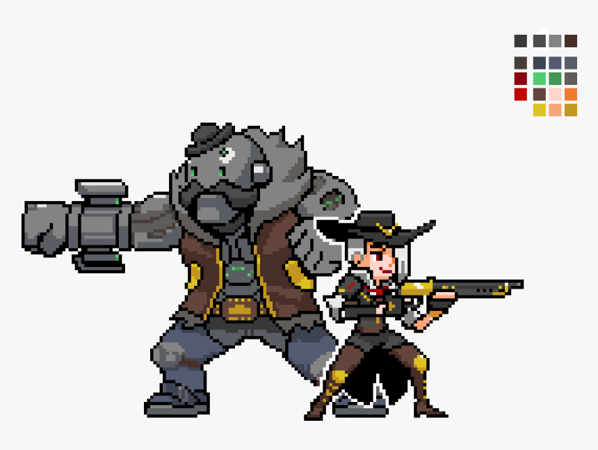Overwatch Ashe Pixel Spray, HD Png Download , Transparent Png Image ...