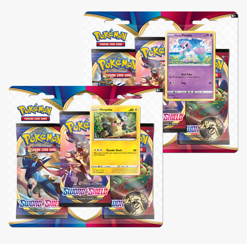 Sword & Shield Three-booster Blister Pack - Pokemon Sword And Shield ...