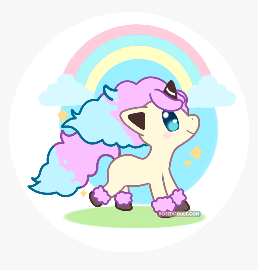 Artwork By Rosedoodle - Pokemon Sword And Shield Galar Ponyta, HD Png ...