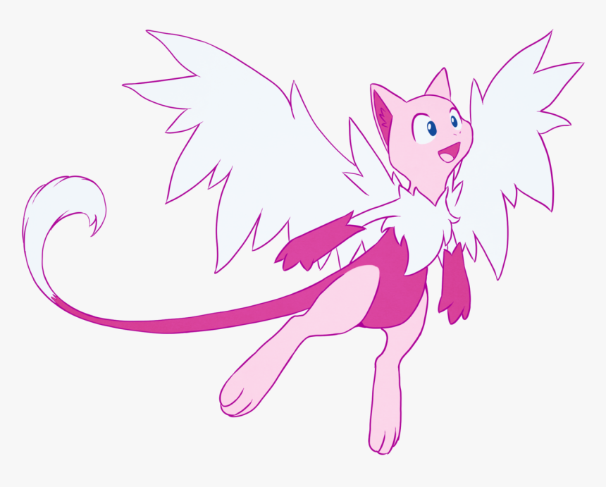 I’ve Never Actually Drawn Mega Mew Happy Before - Illustration, HD Png ...