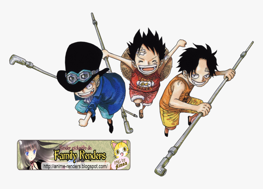 Png-luffy, Ace & Sabo - Luffy Sabo Ace Png, Transparent Png ...