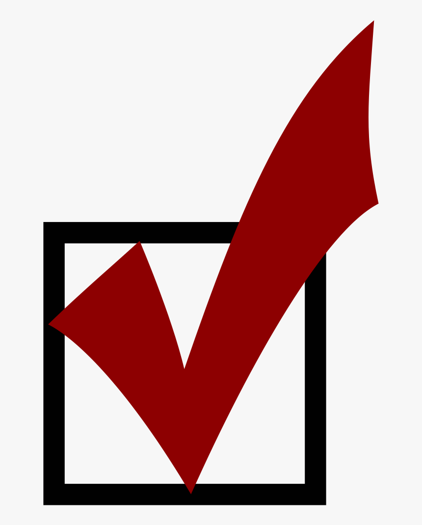 Transparent Background Red Check Mark Png, Png Download , Transparent ...