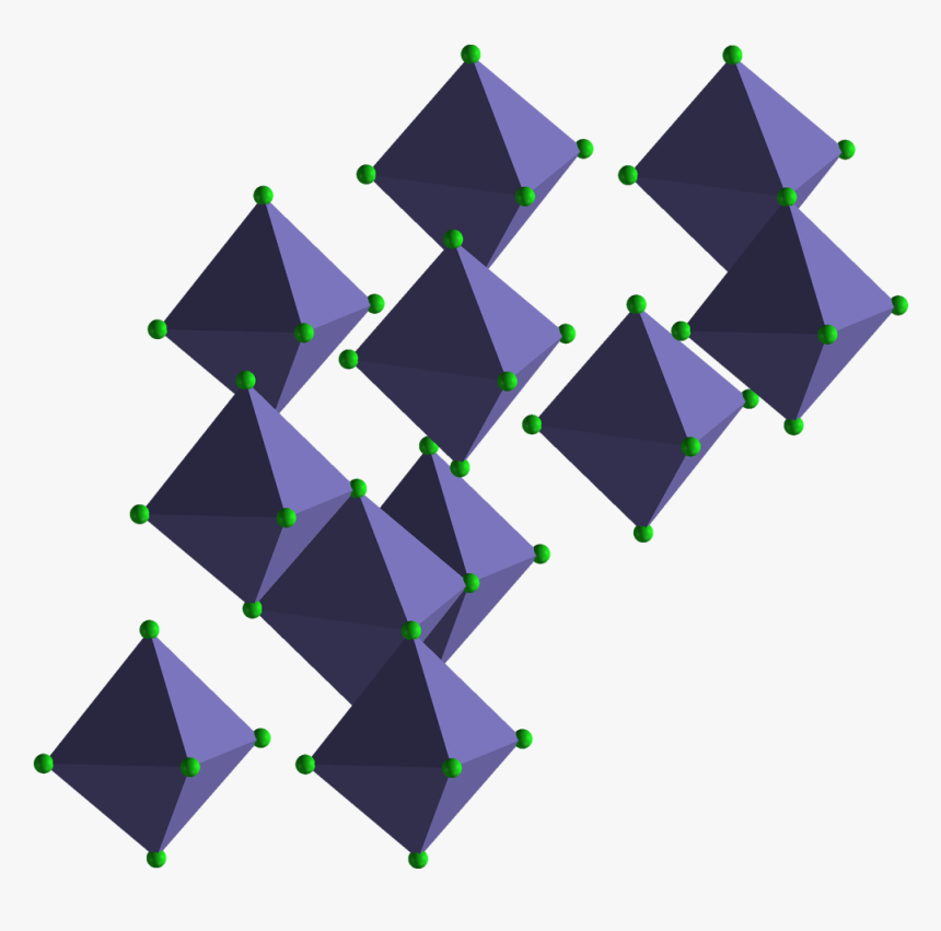 Iron Chloride 3d Polyhedra - Iron Iii Chloride Crystal Structure, HD ...