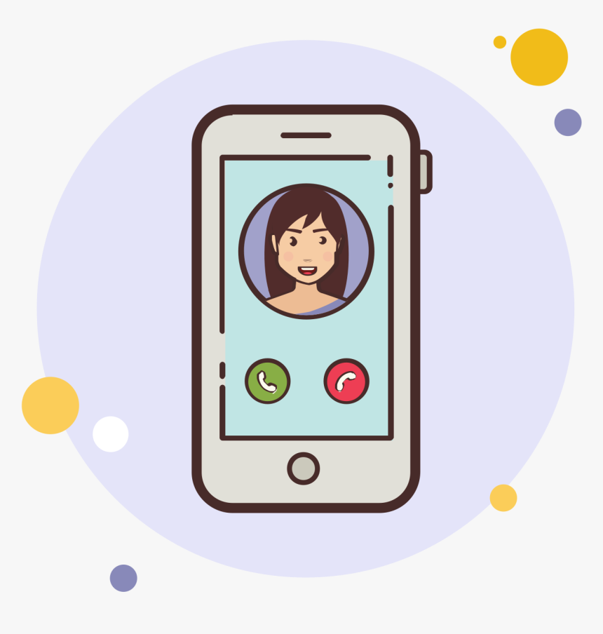 Brunette Girl Phone Call Icon - Portable Network Graphics, HD Png ...