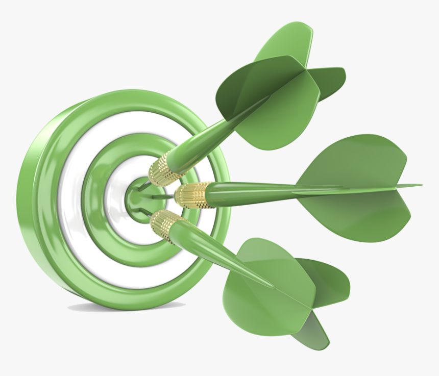 Shiny Greean Target - 3d Arrow Board, HD Png Download , Transparent Png ...