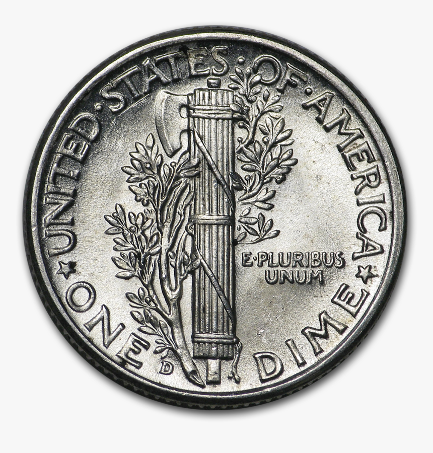 1941 D Mercury Dime Bu - Cash, HD Png Download , Transparent Png Image ...