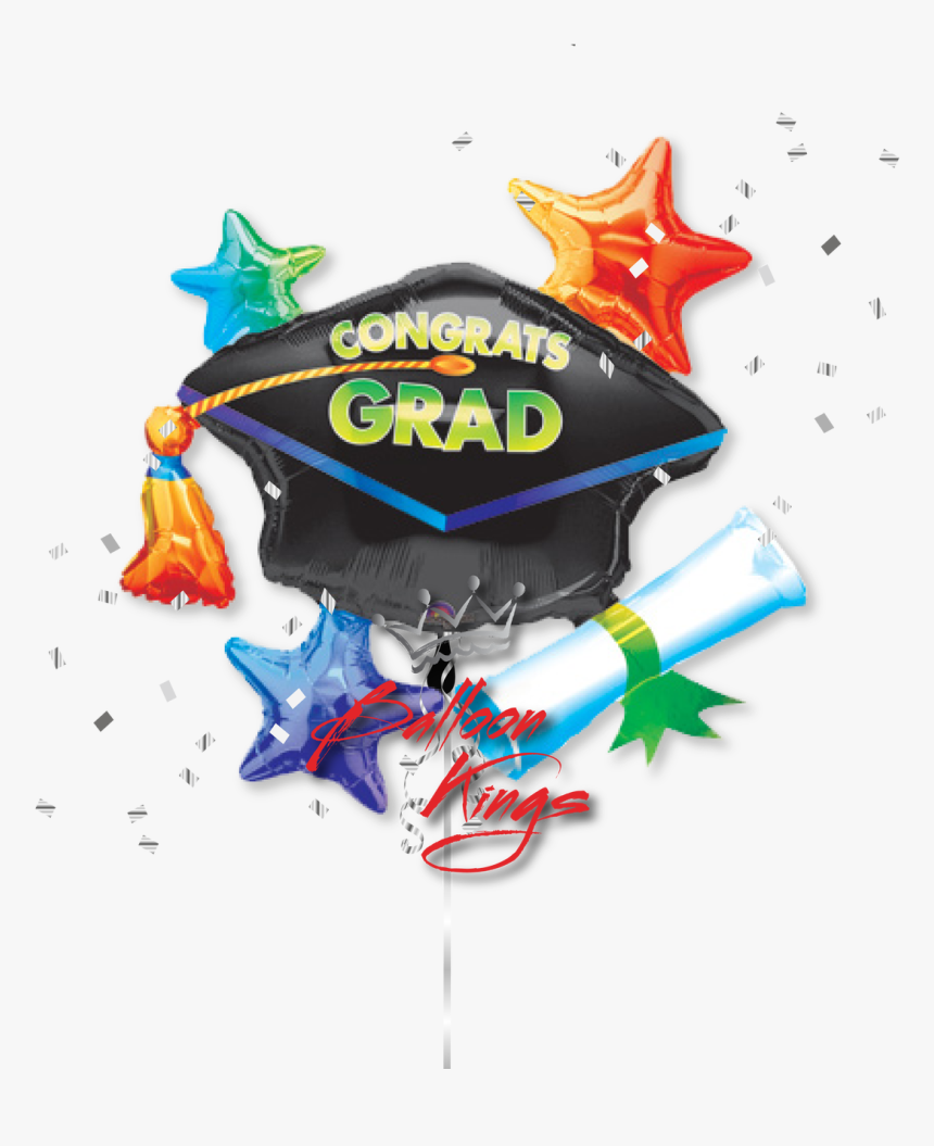 Grad Cap Cluster - Congrats Grad, HD Png Download , Transparent Png ...