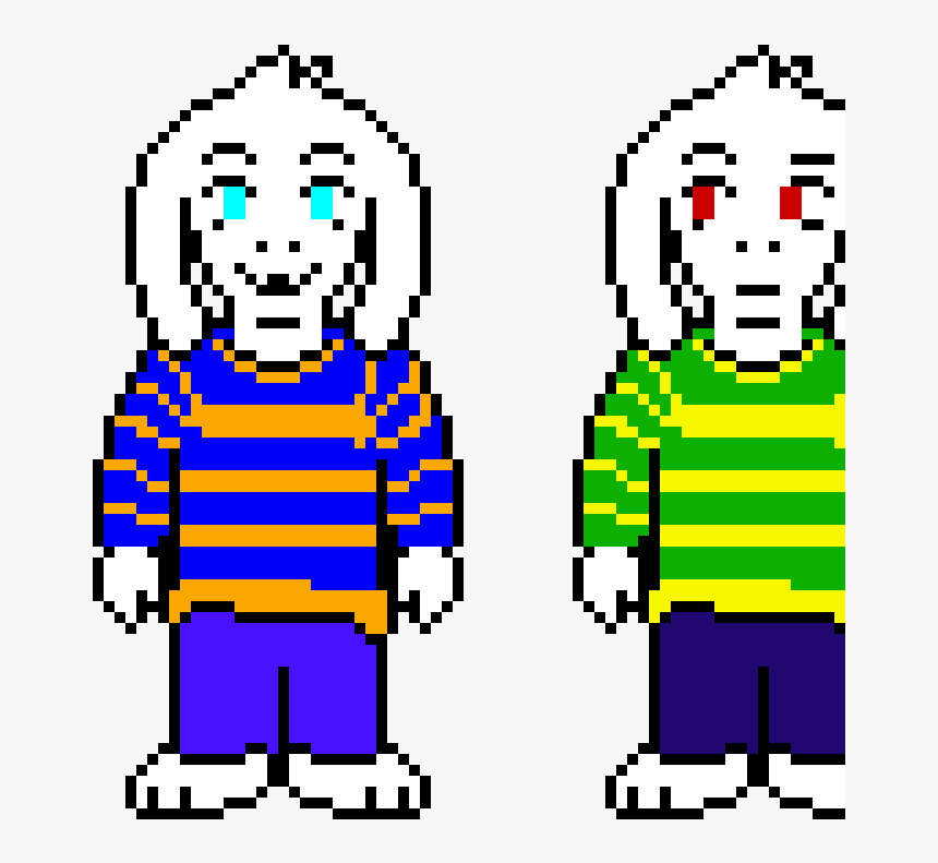 Asriel Undertale Pixel Art, HD Png Download , Transparent Png Image ...