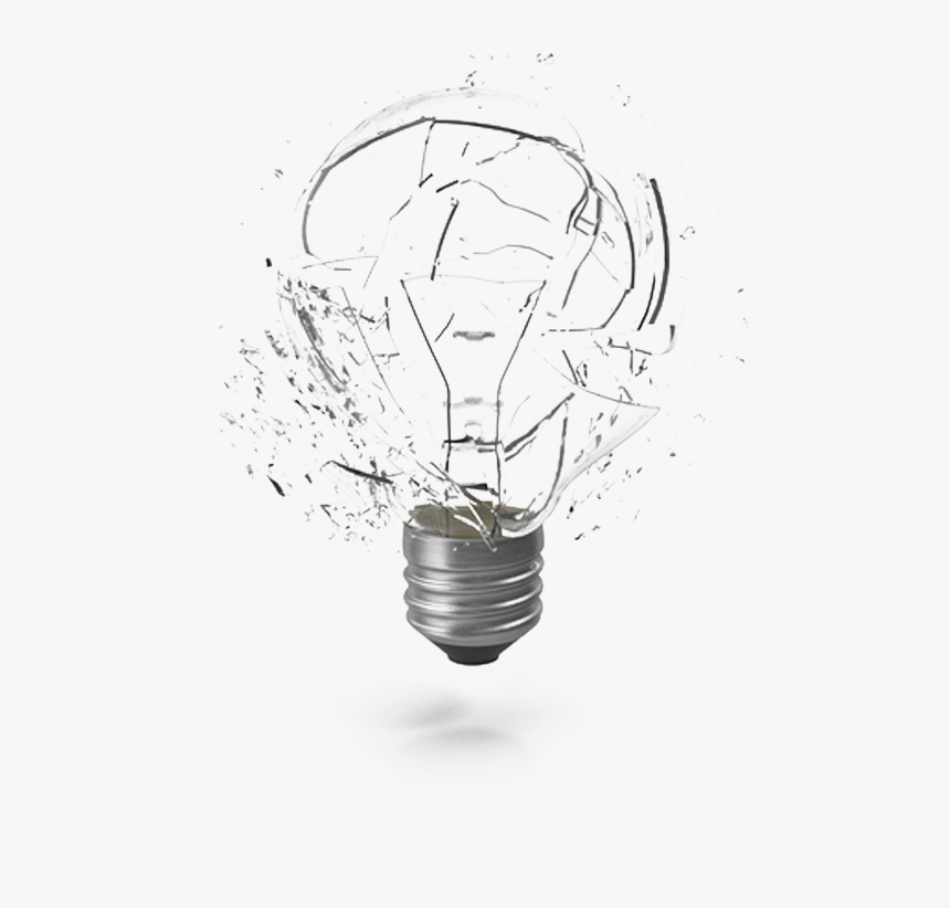 Transparent Shattered Png - Bombilla Rota Png, Png Download ...