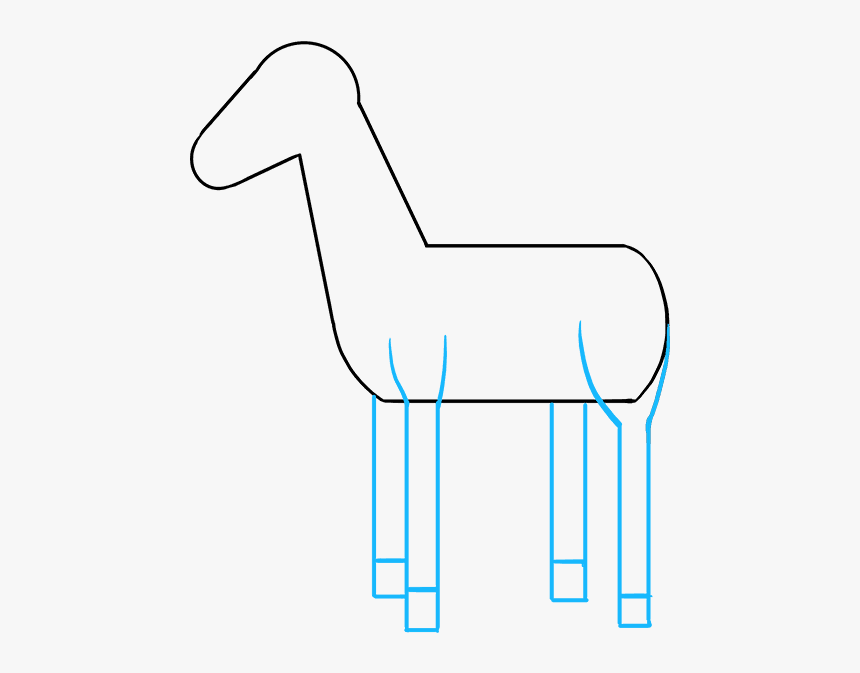 How To Draw Zebra - Draw A Zebra Body, HD Png Download , Transparent ...