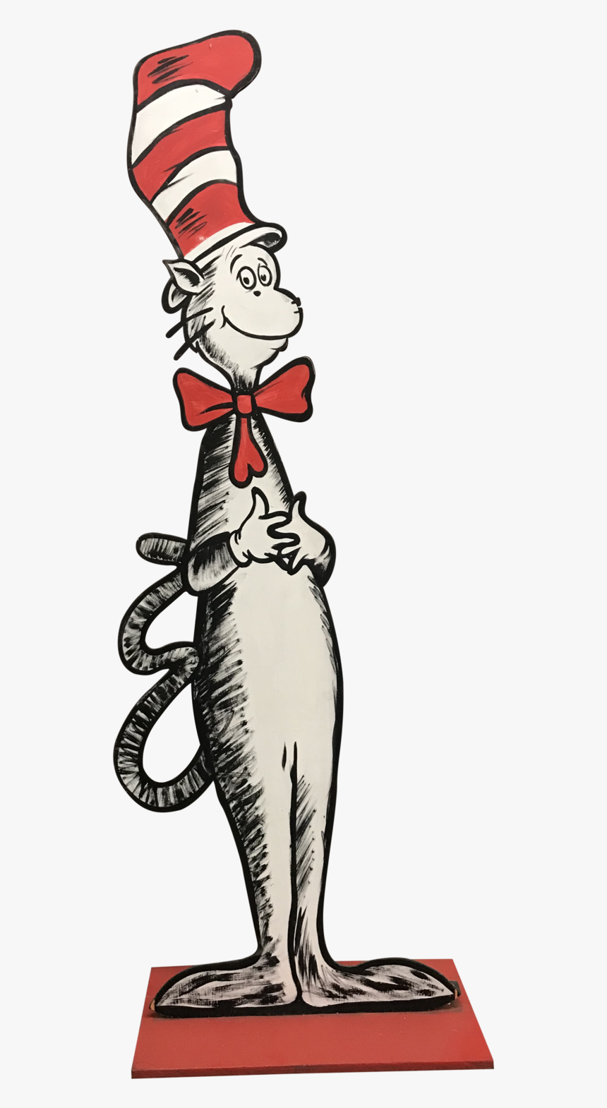 The Cat In The Hat Standee - Cat In The Hat Standee, HD Png Download ...