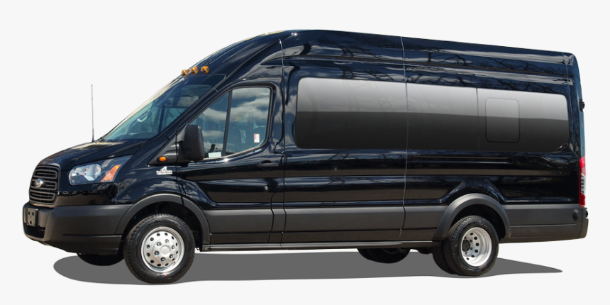 Black High Roof Transit - Ford Shuttle Van Black, HD Png Download ...