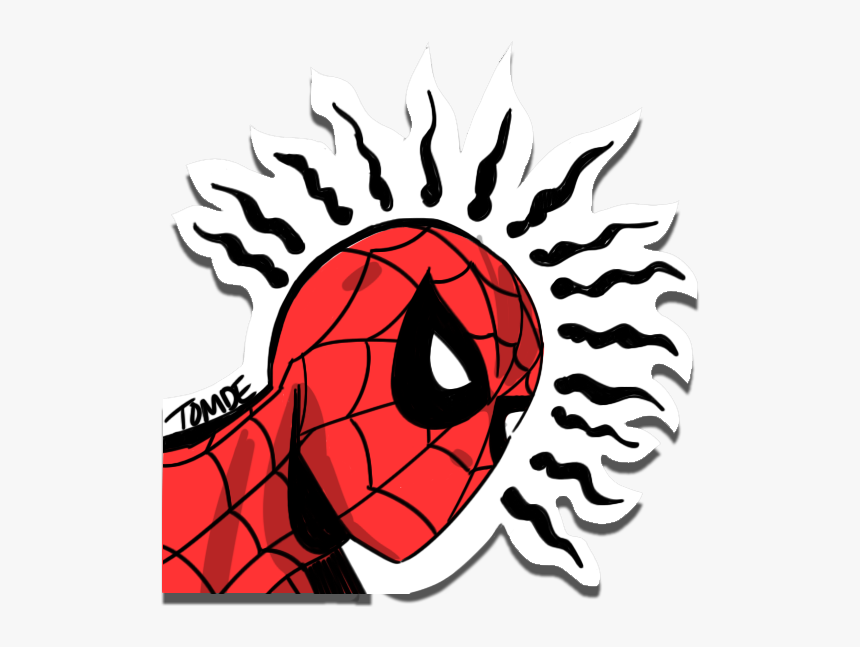 Golden Age Spider Man With Spider Senses Around His - Spider Sense Png ...